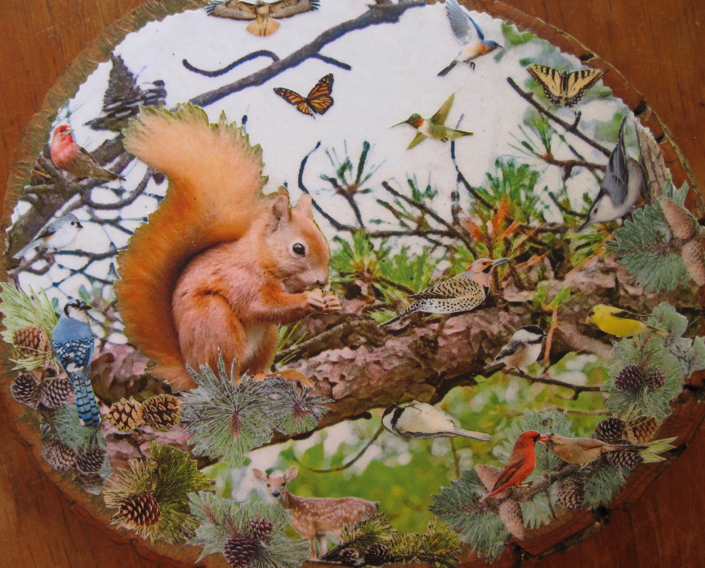 RedSquirrelCollage | Art for Tiny Houses